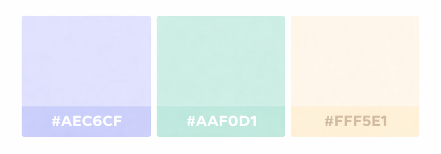 Pastel Color Palette: 25 Beautiful Soft Color Combinations