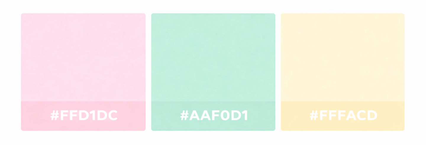 Pastel Color Palette: 25 Beautiful Soft Color Combinations