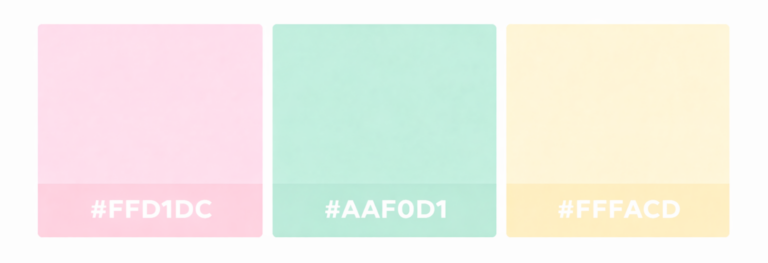 Pastel Color Palette: 25 Beautiful Soft Color Combinations