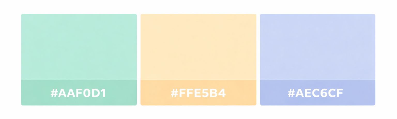 Pastel Color Palette: 25 Beautiful Soft Color Combinations